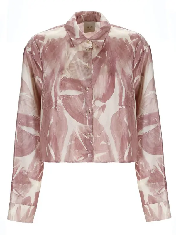 ALYSI Silk Shirt - Powder