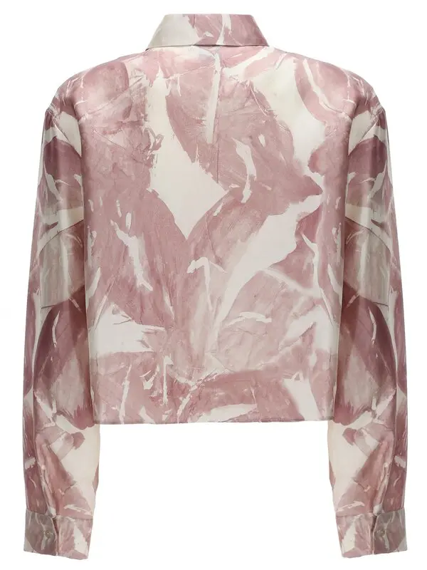 ALYSI Silk Shirt - Powder