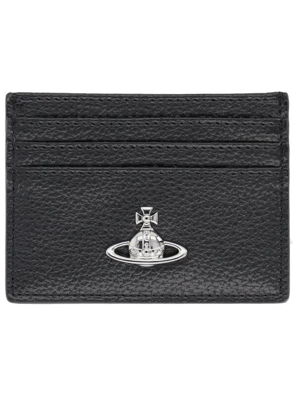 VIVIENNE WESTWOOD Flat" Card Holder - Black