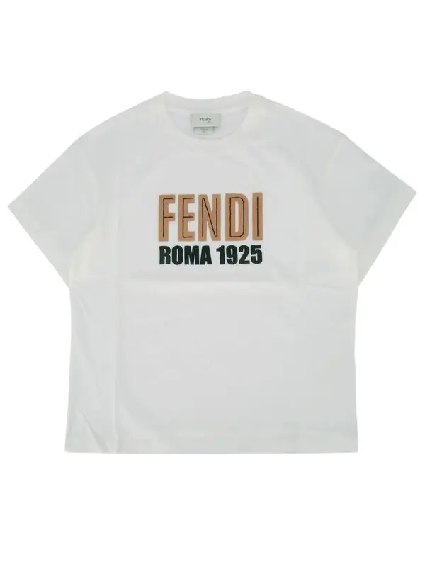 Fendi T-shirt With Logo - White