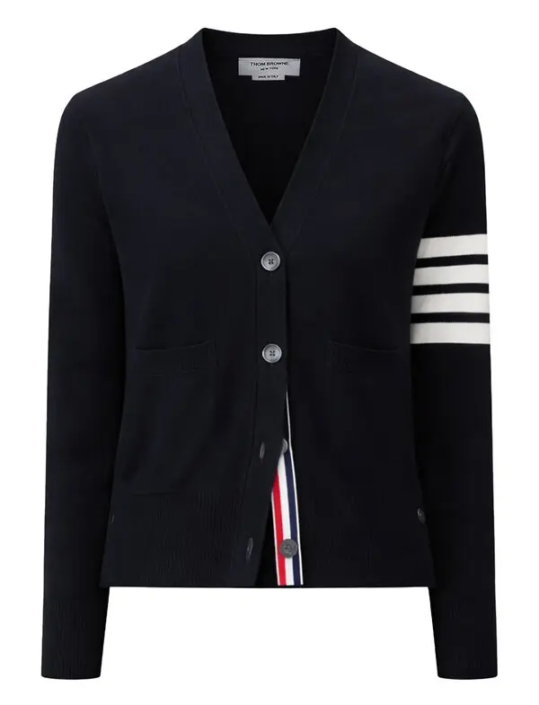 Thom Browne Virgin Wool Cardigan - Blue