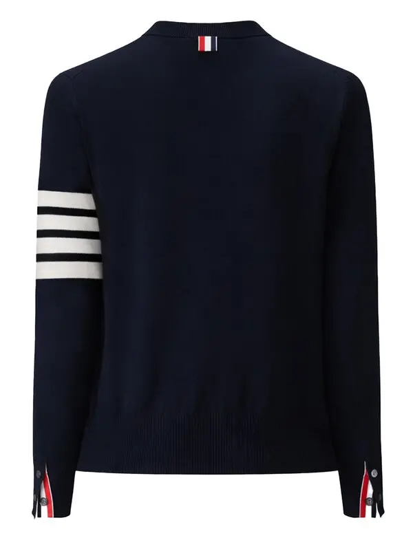 Thom Browne Virgin Wool Cardigan - Blue
