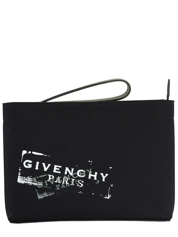 Givenchy Logo Clutch - Black