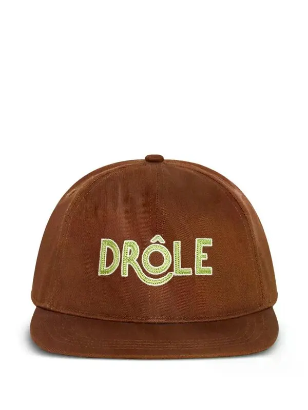 Drole De Monsieur Logo Baseball Cap - Brown