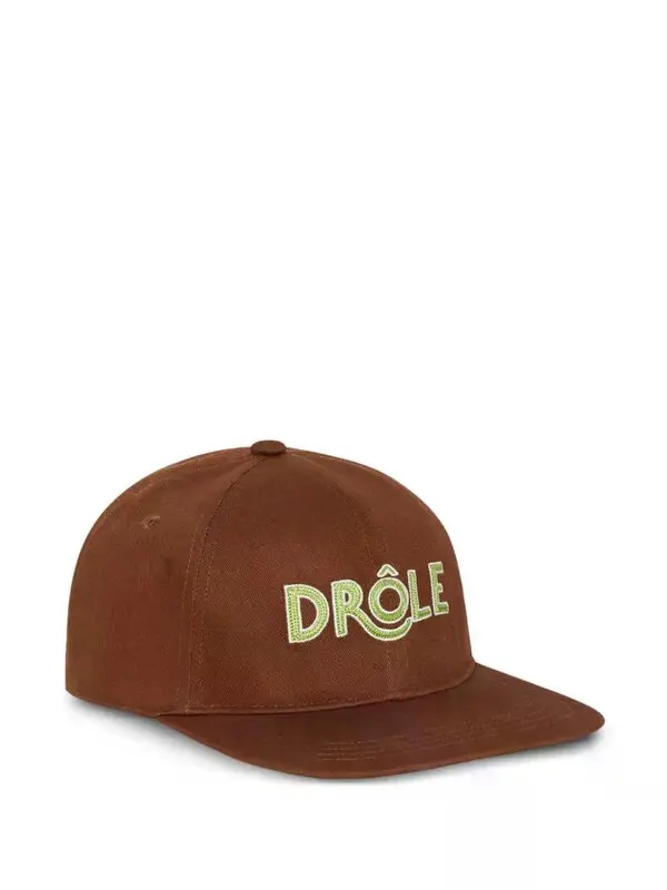 Drole De Monsieur Logo Baseball Cap - Brown