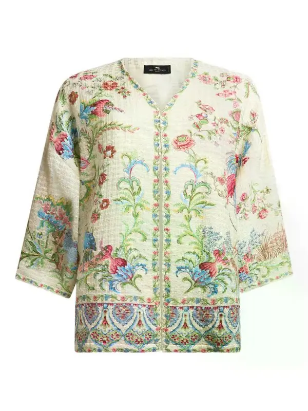 Etro Flora Fauna-motif Jacket