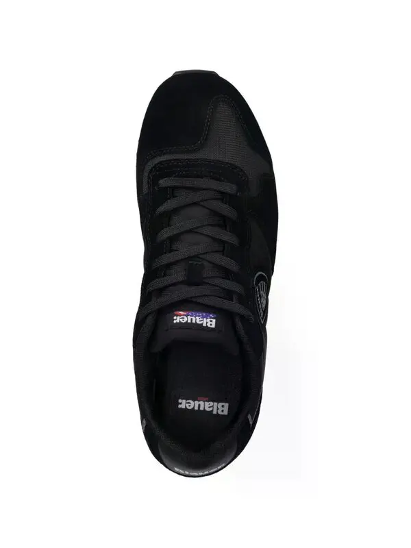 BLAUER. Queens05 Panelled Lace-up Sneakers - Black