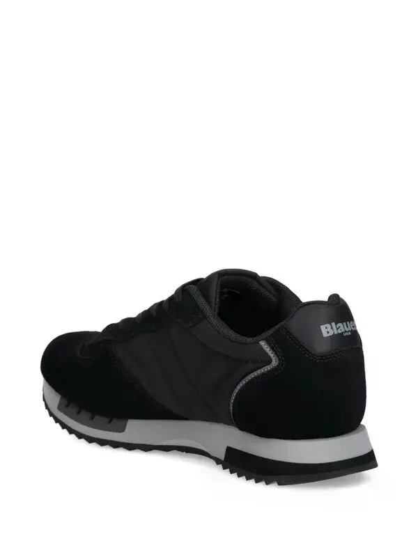 BLAUER. Queens05 Panelled Lace-up Sneakers - Black