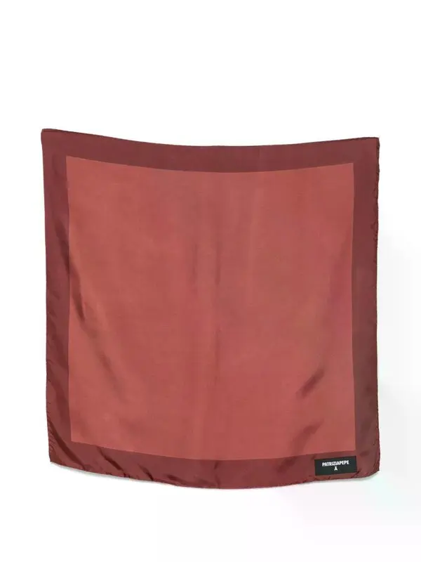 Patrizia Pepe Silk Scarf - Brown