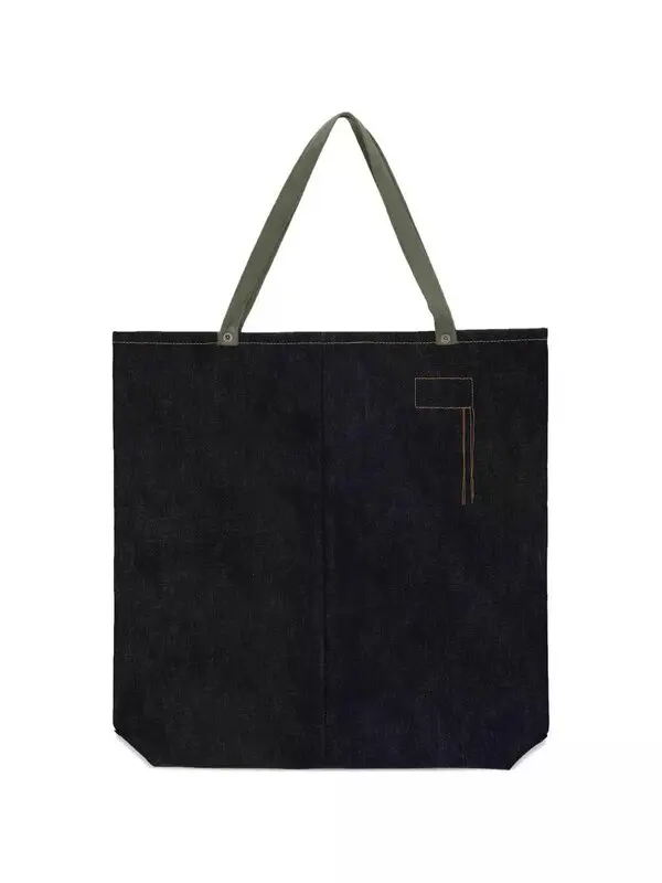 FORTELA Tote Bag With Patch Detail - Black