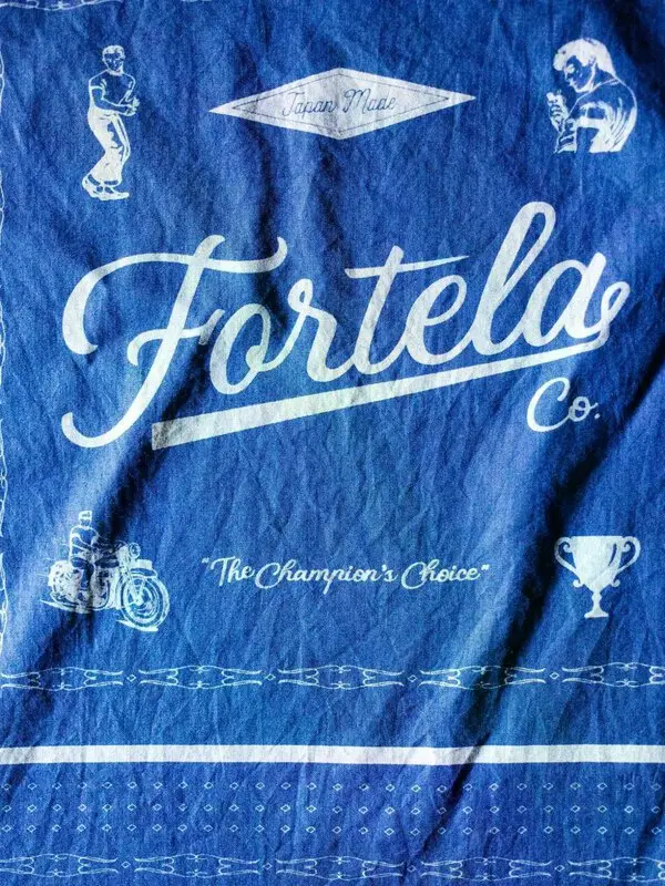FORTELA Logo-print Muslin Bandana