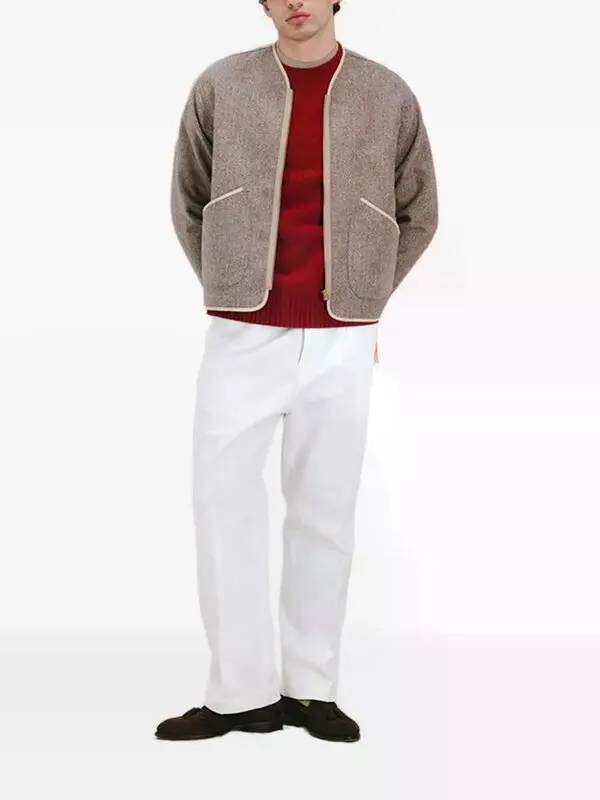 FORTELA Herringbone Sherpa Jacket - Neutrals