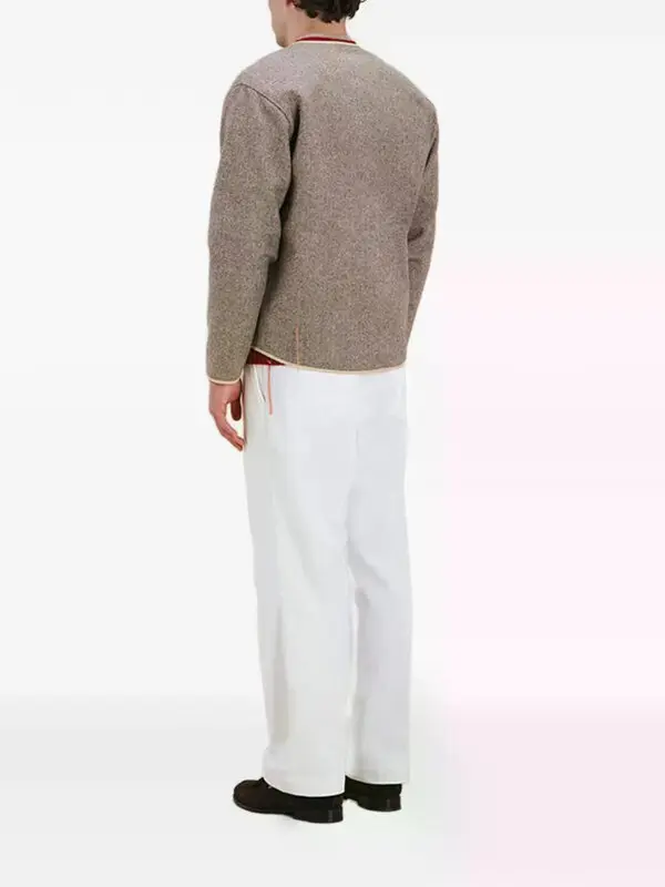 FORTELA Herringbone Sherpa Jacket - Neutrals