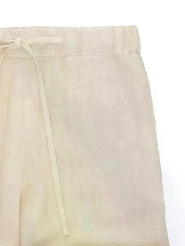 FORTELA Drawstring Wide Leg Trousers - Neutrals