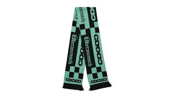 Comme Des Garçons Gdragon Ubermensch Check Football Scarf - Green/black