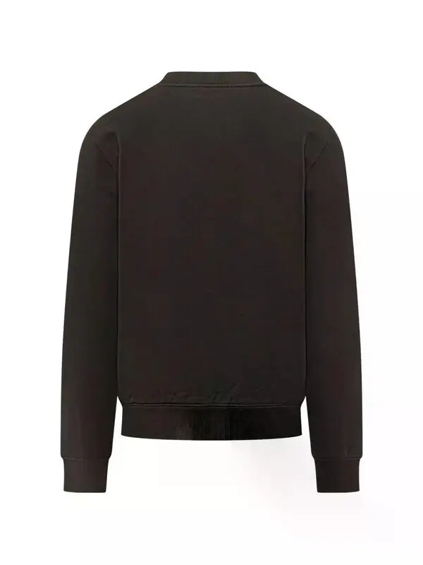 Dolce & Gabbana Crewneck Logo Appliqué Sweatshirt - Black