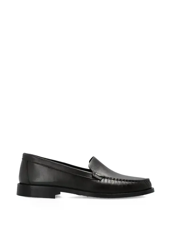 AeydĒ Arthur Topstitched Leather Loafers