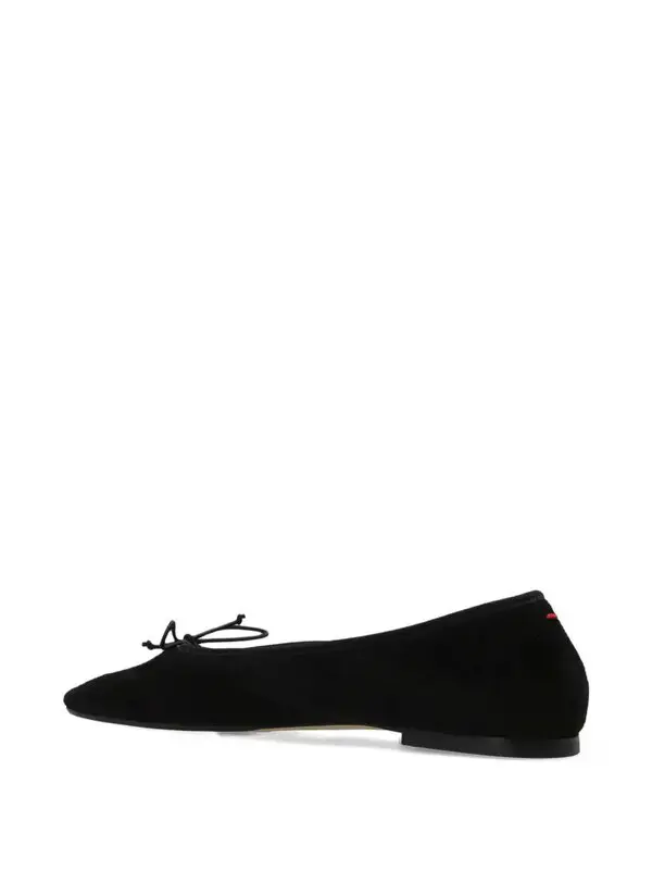AeydĒ Bow-detail Ballet Flats - Black