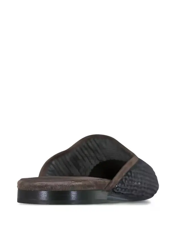 Brunello Cucinelli Embroidered Net Mules - Black