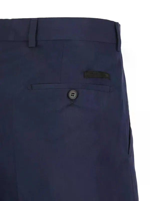 Prada Pleated Cropped Trousers