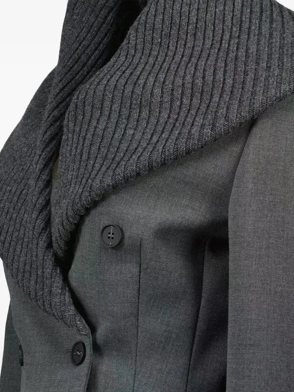 DIESEL® Button Shawl Collar Cropped Jacket