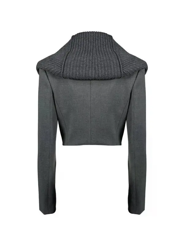 DIESEL® Button Shawl Collar Cropped Jacket