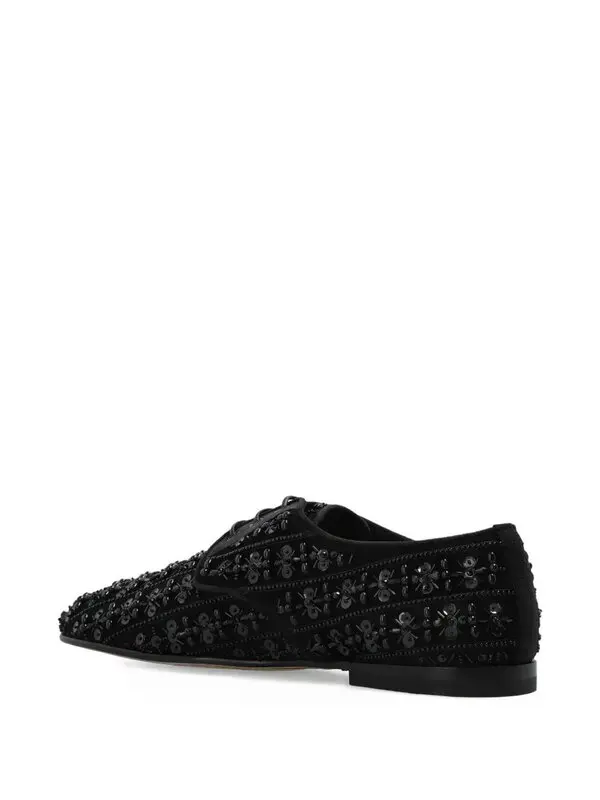 Dolce & Gabbana Embellished Lace-up Derby Shoes