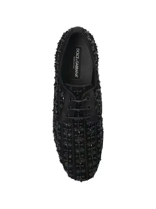 Dolce & Gabbana Embellished Lace-up Derby Shoes