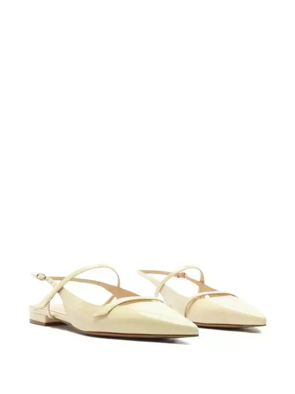 ALEXANDRE BIRMAN Tita Pointed-toe Strap-detail Flat Sandals