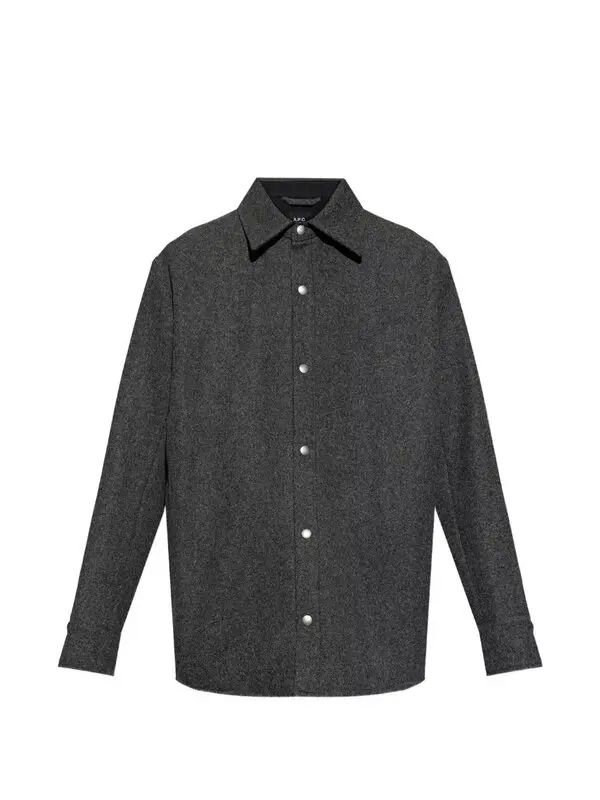 A.p.c. Buttoned Wool Shirt