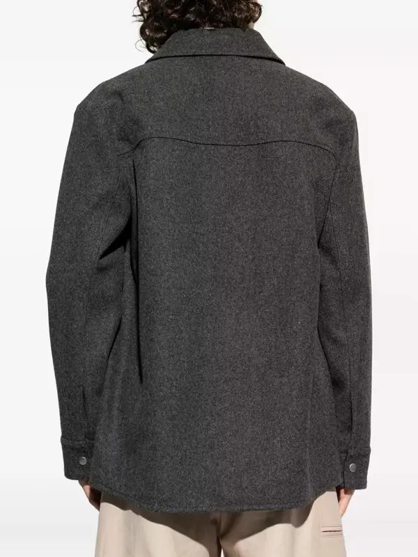 A.p.c. Buttoned Wool Shirt