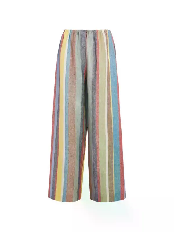 Staud Striped Linen Trousers