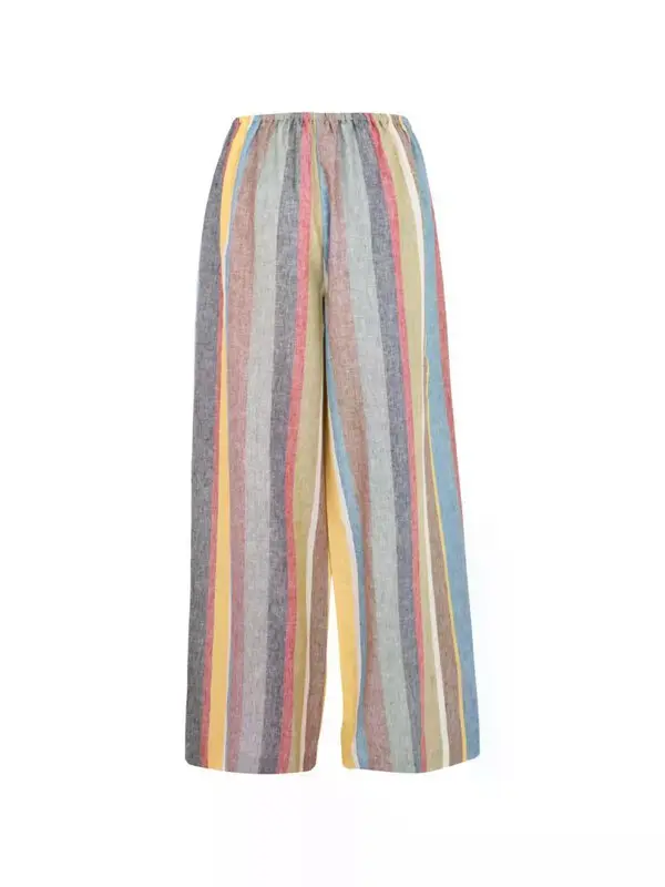 Staud Striped Linen Trousers