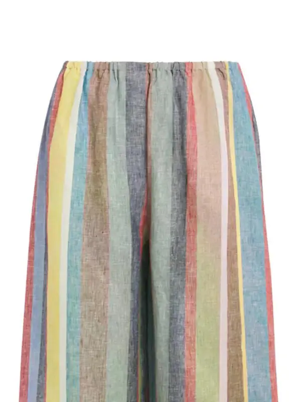 Staud Striped Linen Trousers