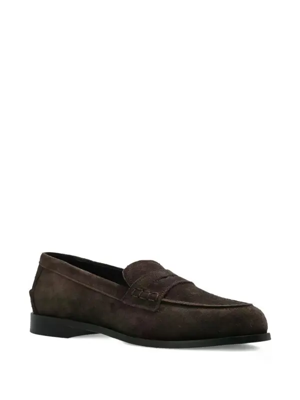 AeydĒ Suede Penny Loafers