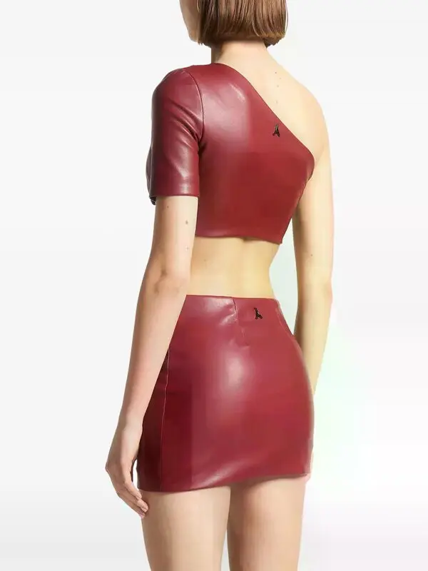 Manière De Voir Curved Hem Crop Top