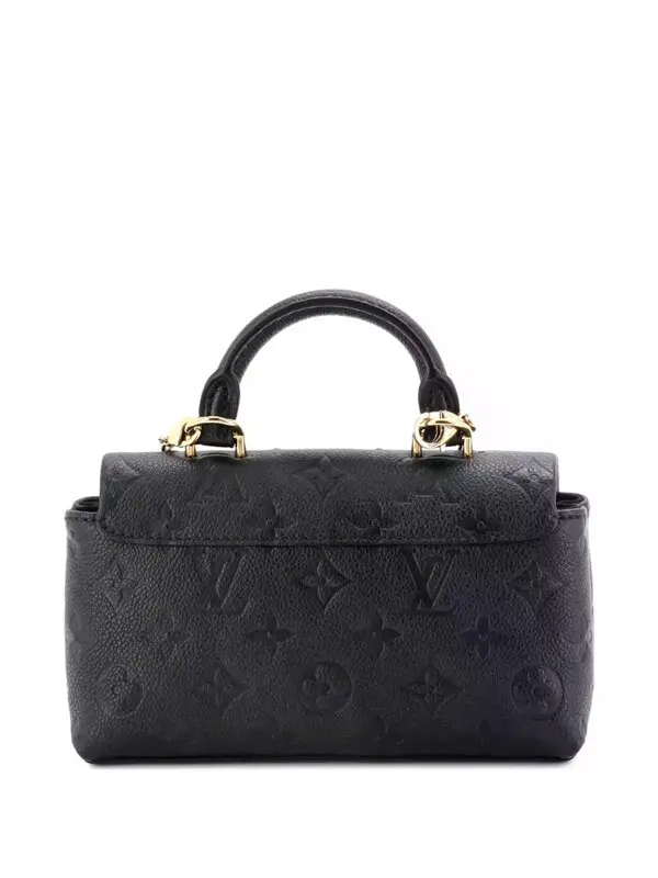 LOUIS VUITTON Madeleine Nano Satchel Monogram Empreinte Leather - Black