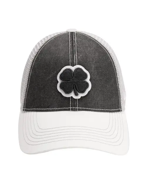 BLACK CLOVER Vintage Two Tone Trucker Hat - Black