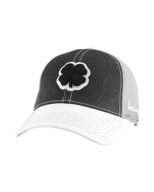 BLACK CLOVER Two Tone Vintage 21 Trucker Cap - Black