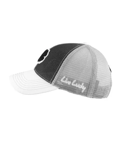 BLACK CLOVER Two Tone Vintage 21 Trucker Cap - Black