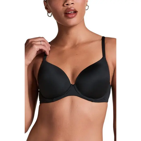 Hunkemoller Super Soft Padded Underwired Bra - Black