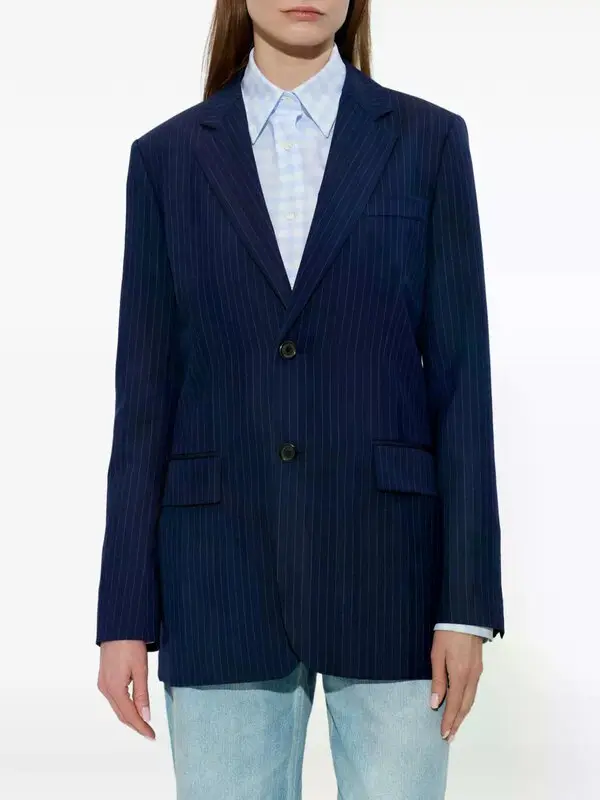 Moschino Pinstripe Button Jacket