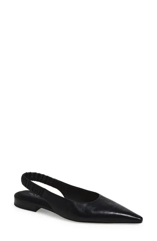 Rag & Bone Mercer Pointed Toe Slingback Flat - Black