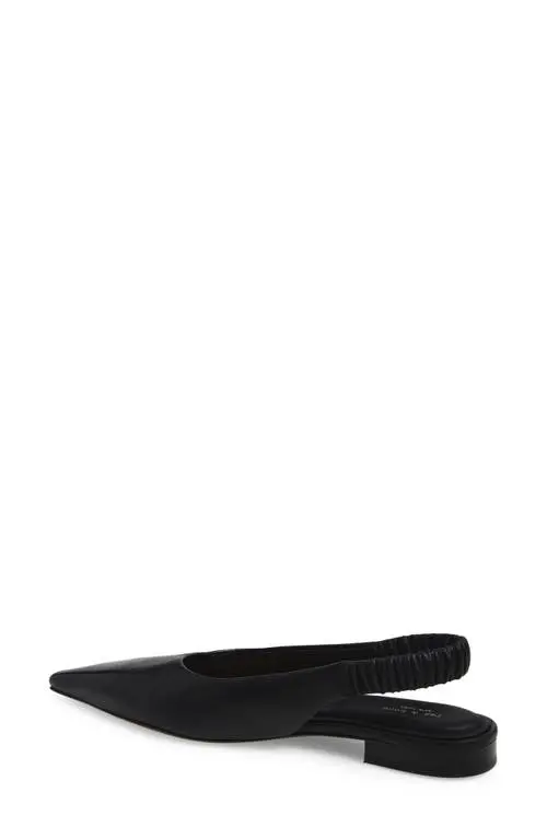 Rag & Bone Mercer Pointed Toe Slingback Flat - Black