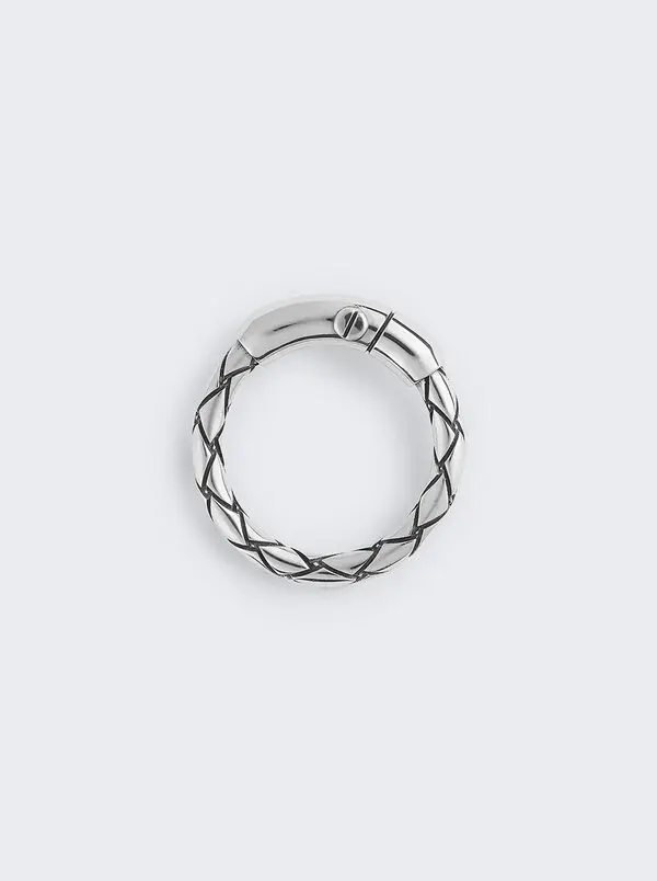 Bottega Veneta Intreccio Sterling Ring - Silver