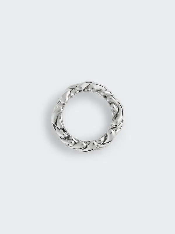 Bottega Veneta Intreccio Sterling Ring