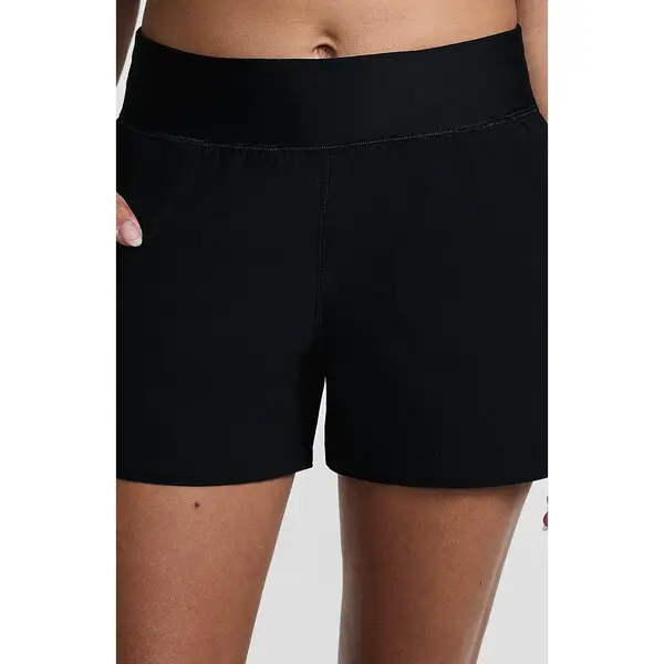 LANDS' END 3" Quick Dry Board Shorts - Black