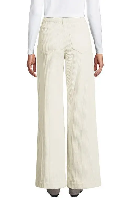 LANDS' END High Rise Wide Leg Corduroy Pants