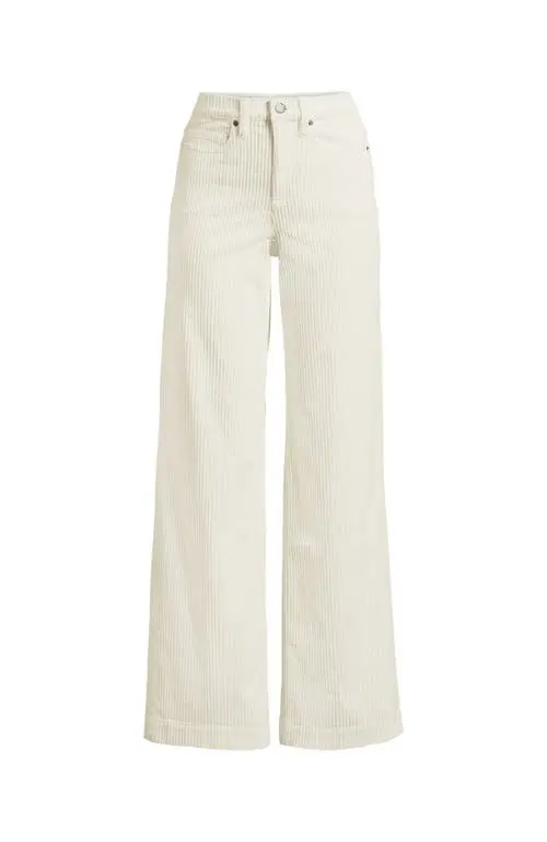 LANDS' END High Rise Wide Leg Corduroy Pants