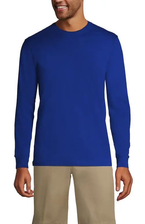 LANDS' END School Uniform Long Sleeve Essential T-shirt - Cobalt